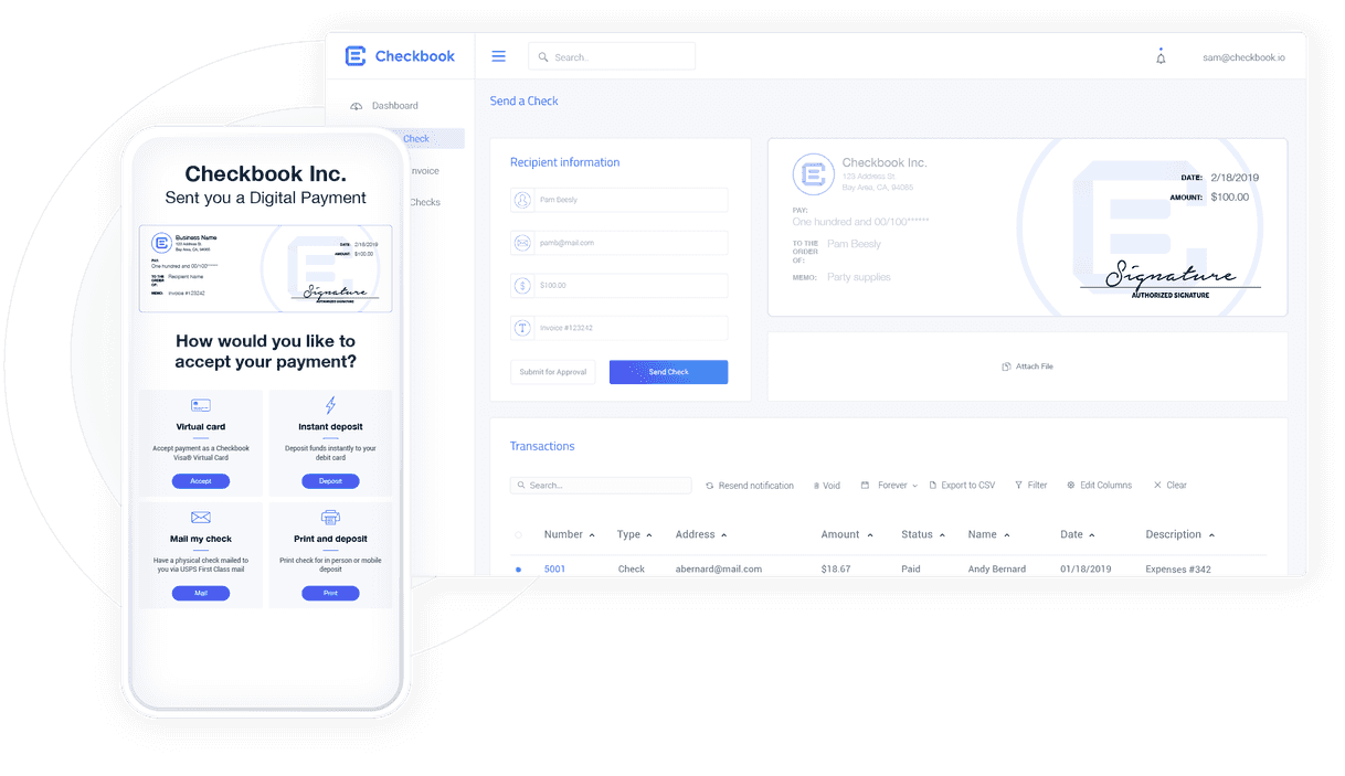 Push payments simplified | Checkbook